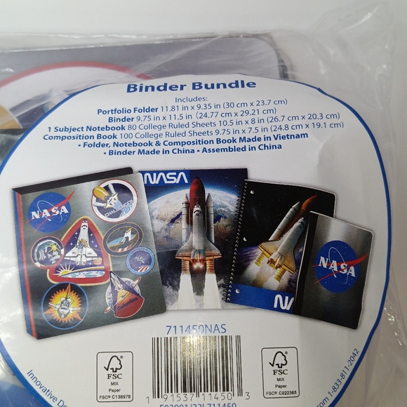 Innovative Design | Office | New Sealed Nasa Binder Bundle Back To ...